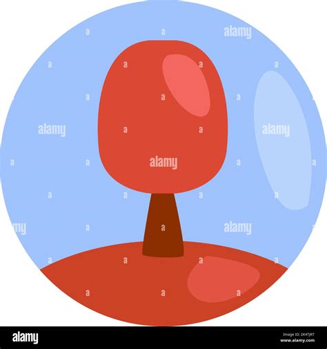 Red Tree Illustration Vector On A White Background Stock Vector Image
