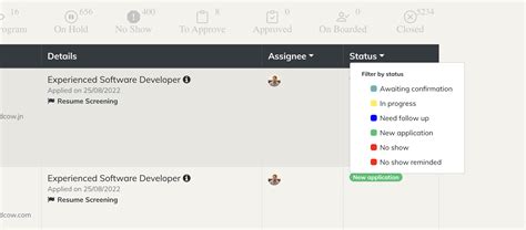 Applications Round Wise Filter Issue 2273 ColoredCow Portal GitHub