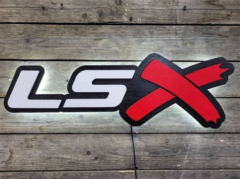 Lsx Gm Motorsport Ls Engine General Motors Lsx Led Lit Wall Sign