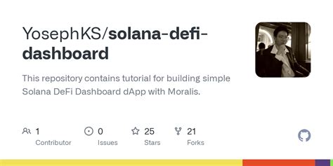 GitHub YosephKS Solana Defi Dashboard This Repository Contains