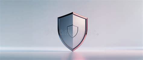 Digital Security Shield Symbolizes Protection In A Connected World Of Technology And Data Stock