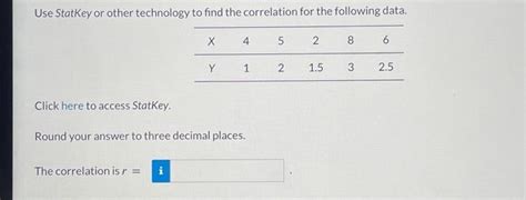 Solved Use Statkey Or Other Technology To Find The