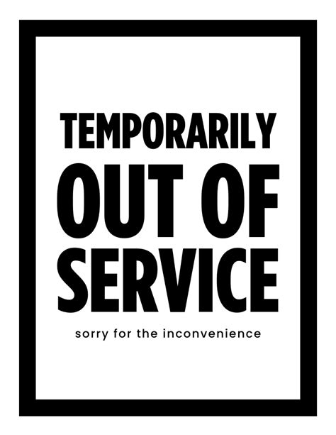 Out Of Order Sign C Suite Network