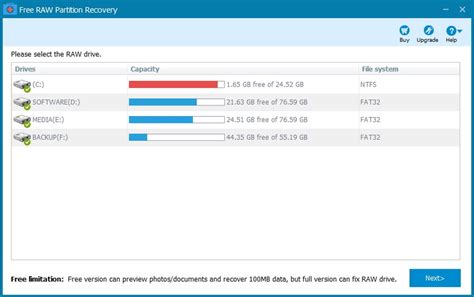 Free Raw Partition Recovery Download