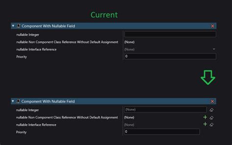 Allowing The Assignment Or Unassignment Of Nullable Fields In The
