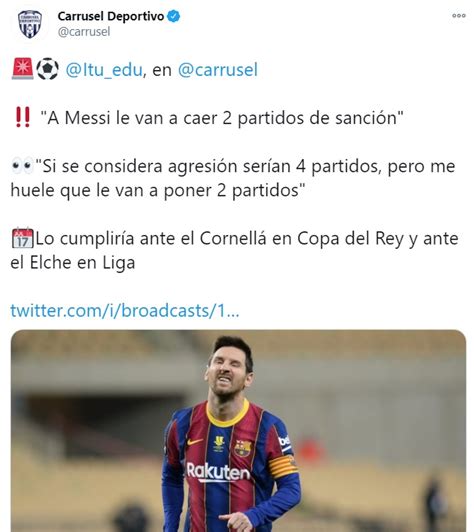 Qué Dice El Informe Del árbitro Sobre El Golpe De Messi Y Cuántos