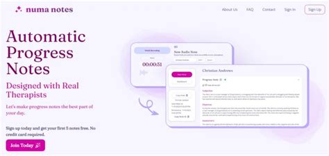 Numa Notes Ai Progress Notes For Therapists