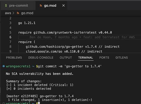 Защита на вашите коммити от известни CVEs с GitGuardian SCA и Git Hooks