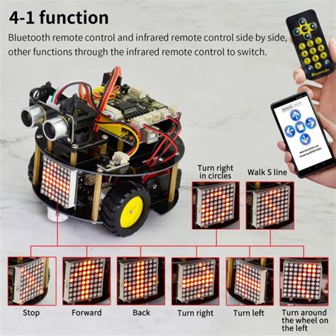 DIY Smart Turtle Arduino Robot Car Kit With Graphical Programming Manual Circuitmix