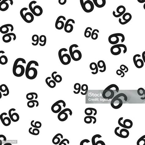 66 ナンバー66シームレスパターン白い背景のアイコン アイコンのベクターアート素材や画像を多数ご用意 アイコン イラストレーション