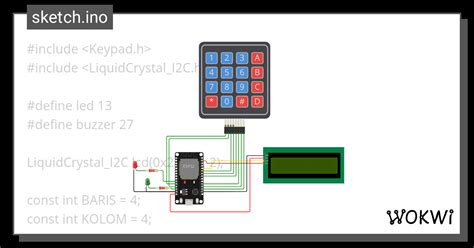 Lcdkeypadpasswordbuzzerled Wokwi Esp32 Stm32 Arduino Simulator