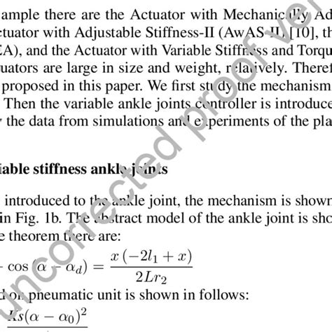 Pdf Analysis And Control Of Biped Robot With Variable Stiffness Ankle