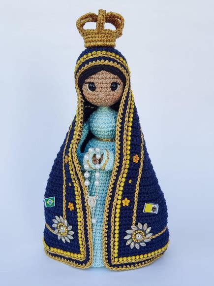 Nossa Senhora Aparecida Em Croch Amigurumi Elo