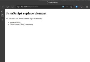 How To Replace Dom Element Javascript Solved Golinuxcloud