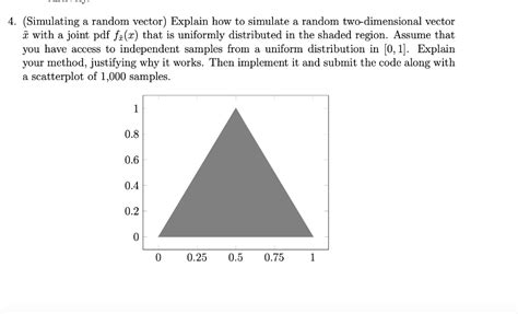 Solved Simulating A Random Vector Explain How To Chegg