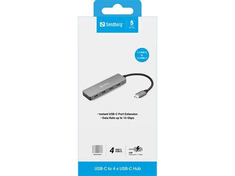 Sandberg Usb C To 4 X Usb C Hub 136 41 Sandberg A S