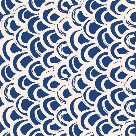 Premium Vector Indigo Tie Dye Seamless Pattern Print Texture Waves Geometrical Seamless