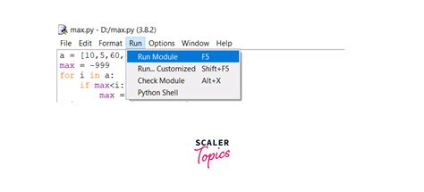 How To Run Python Program Scaler Topics