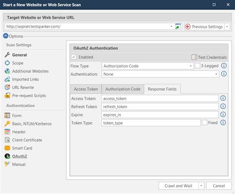 Configuring Oauth2 Authentication Invicti