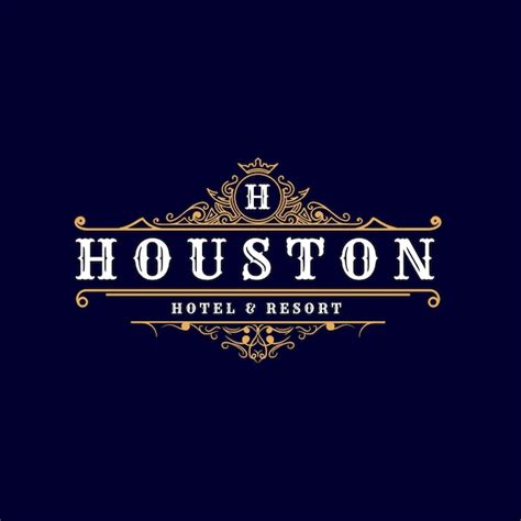 Premium Vector Black Vintage Ornament Monogram Hotel Logo Design