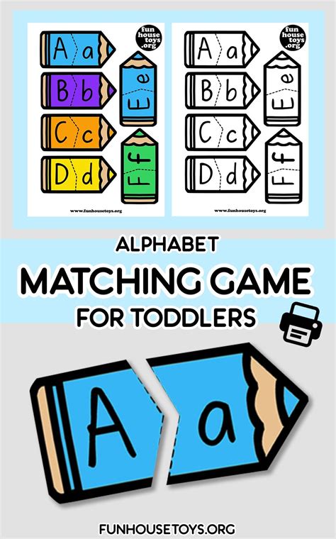 Abc Matching Game Printable Printable Budget Sheets