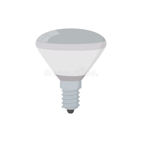 Icono Del Bulbo Del Led Que Brilla Intensamente Estilo De La