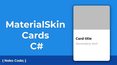 MaterialSkin Cards C YouTube