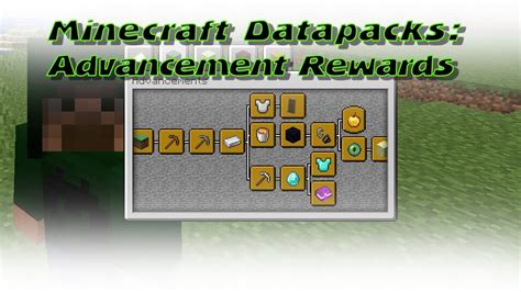 Minecraft Datapacks Advancement Rewards Youtube