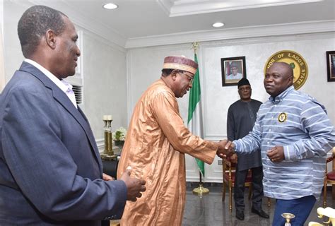 Photos Gov Ambode Receives Apc National Working Committee Panel For