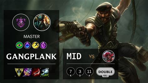 Gangplank Mid Vs Katarina Br Master Patch 106 Youtube