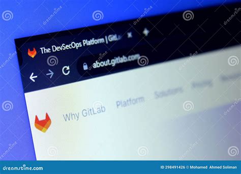 Gitlab Software Logo Editorial Photo Image Of Logo 298491426