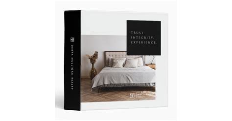 Modern Realtor Ring Binder Closing Binder Zazzle