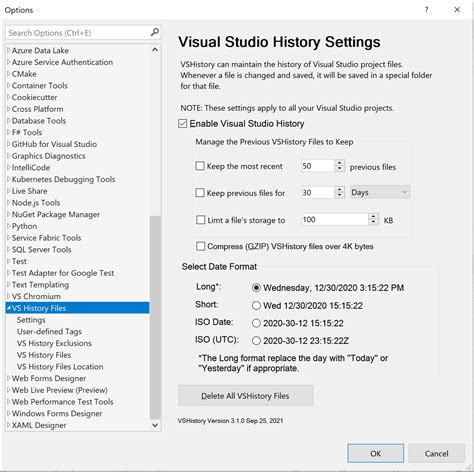VSHistory Visual Studio File Histories Visual Studio Marketplace