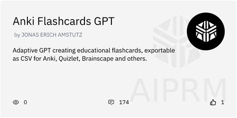 Gpt Anki Flashcards Gpt By Jonas Erich Amstutz Aiprm For Chatgpt