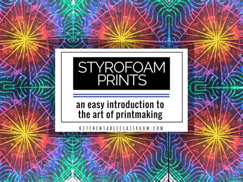 Styrofoam Printmaking Making Prints With Household Materials Artofit