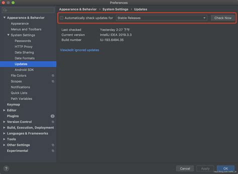 Intellij Idea 关闭自动更新检查怎么禁止idea联网 Csdn博客