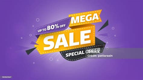 기하학적 배경의 판매 배너 템플릿 디자인 최대 80 할인 된 큰 판매 특별 제공 슈퍼 세일 시즌 종료 특별 제공 배너 벡터 그림입니다 겨울에 대한 스톡 벡터 아트 및 기타