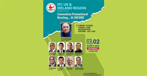 ഐപിസി യുകെ അയർലൻഡ് കൺവെൻഷൻ പ്രമോഷൻ മീറ്റിംഗ് ഓക്സ്ഫോഡിൽ Ipc Uk