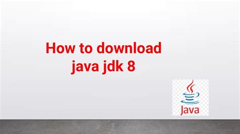 How To Download Java Jdk 8 Youtube Jdk Javadevelopmenttools Javaprogramming Youtube
