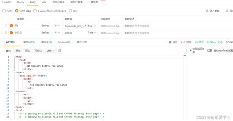 解决 Springboot项目文件上传413超过默认大小（nginx和tomcat默认配置修改）springboot 413 Csdn博客