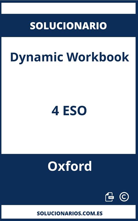 Solucionario De Dynamic Workbook 4 Eso Oxford