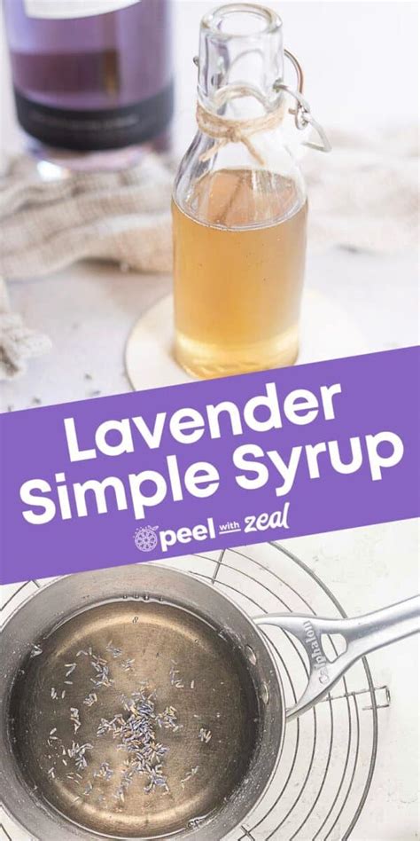 Lavender Simple Syrup Peel With Zeal