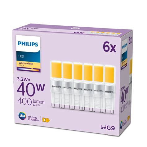 Signify Philips Led Lamp Shape Capsule Clear Finish G9 32 W