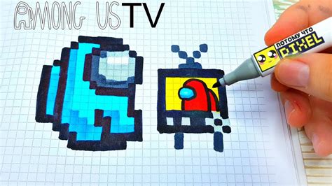 How To Draw Among Us Pixel Art Among Us Drawings Images And Photos Finder