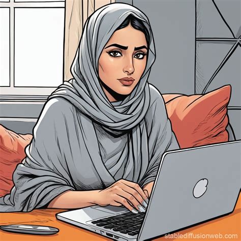 Cozy Middle Eastern Female At Home Stable Diffusion Online
