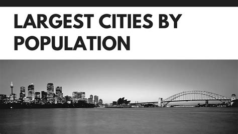 Top 10 Largest Cities In The World By Population 2024