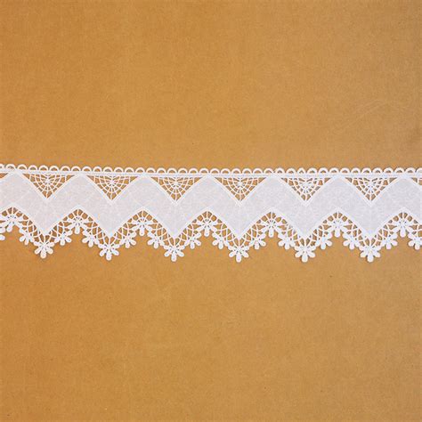One Side Border Cotton Lace Button Corner