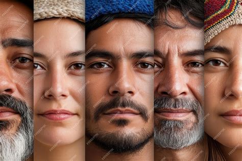 Cultural Diversity Collage A Collage Of Diverse Hispanic Faces Representing The Wide Range