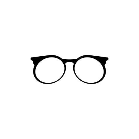 Premium Vector Retro Glasses With Black Frames