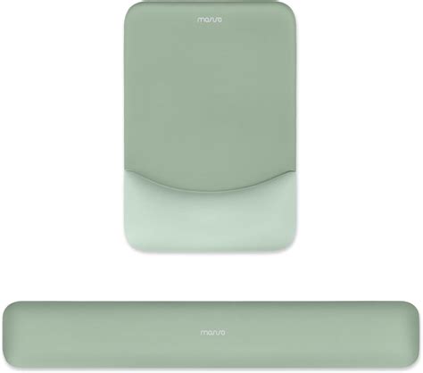Mosiso Wrist Rest Support For Mouse Padandkeyboard Set Rectangular Ergonomic Mousepad Non Slip